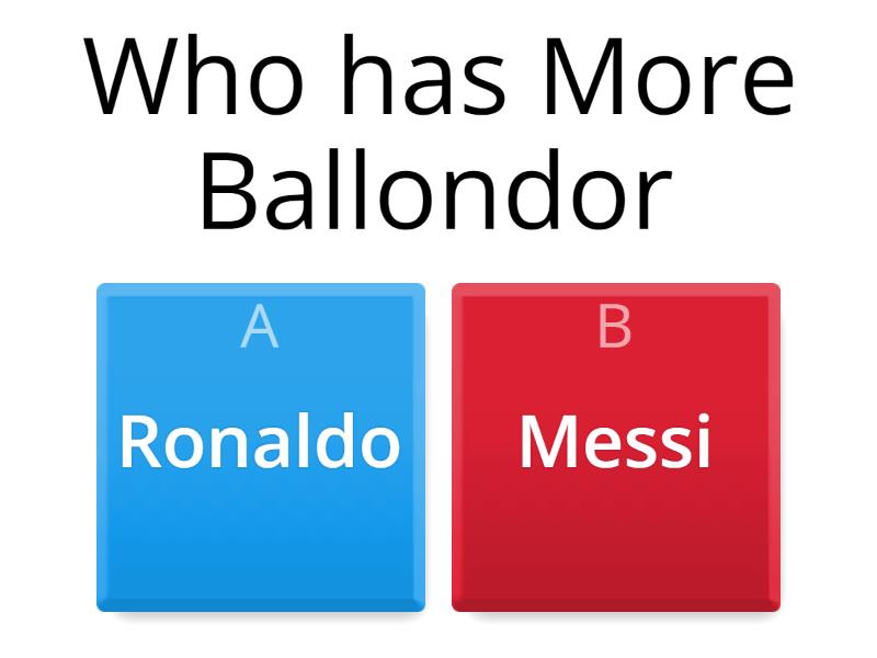 Messi Or Ronaldo - Quiz