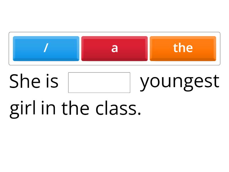 A, AN, THE ili / - Missing word