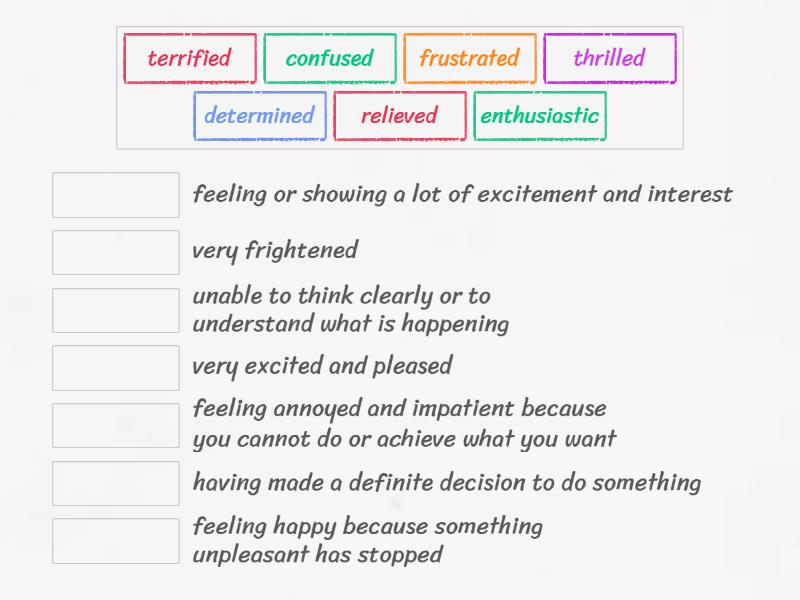 Focus 4 1.6 speaking (adjectives) - Match up