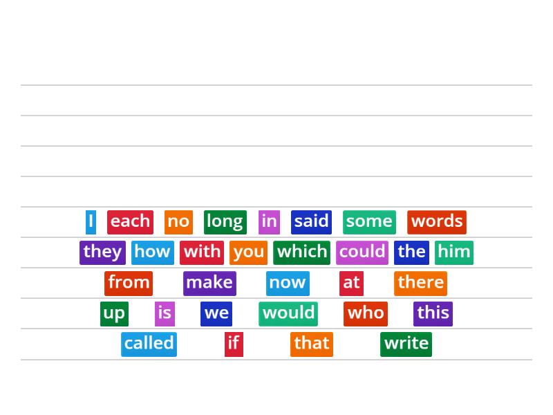 Sight Words! - Word magnets