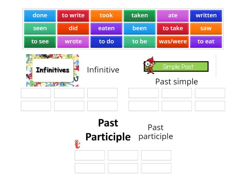 Unit8. Grammar 2. verbs sorting - Group sort