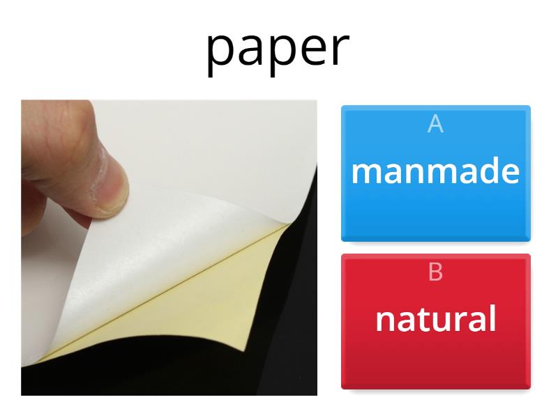 Manmade VS Natural? - Quiz