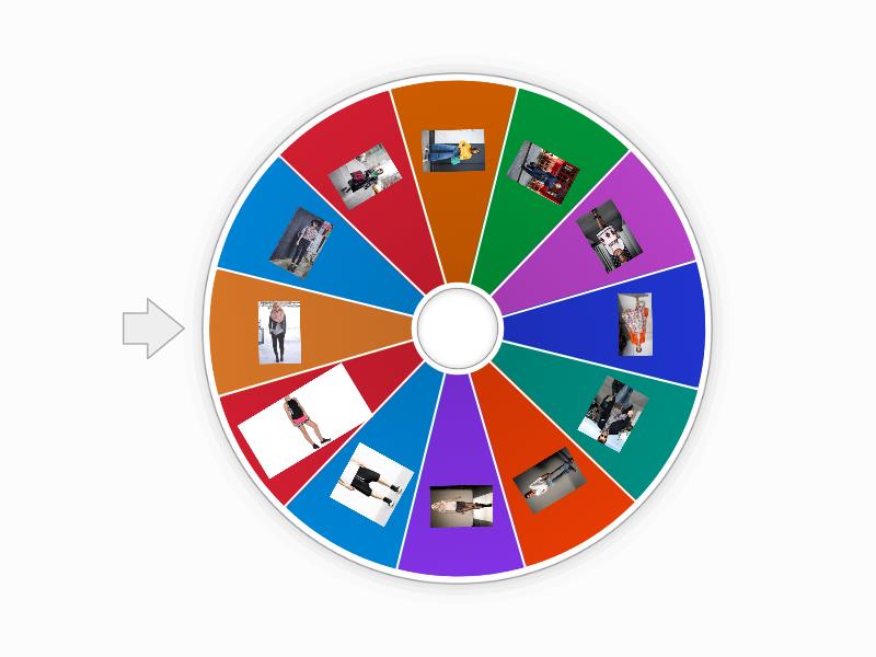 Clothes: What are they wearing? - Spin the wheel