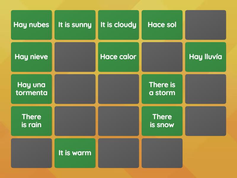 El tiempo - Matching pairs