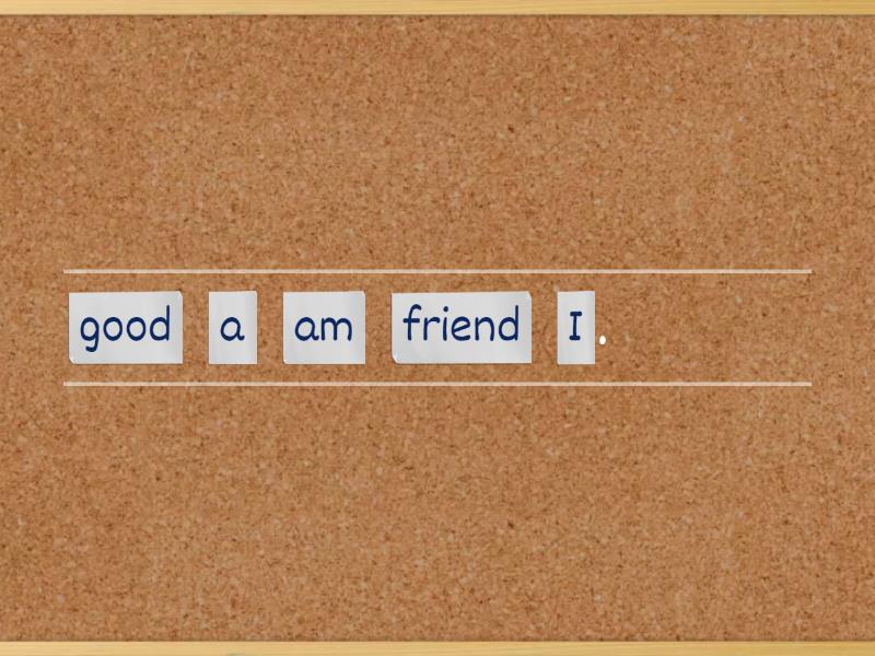 PITCH - Verb To Be (2) - Unjumble