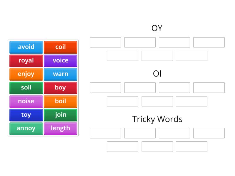Letterland Unit 21 - Group sort