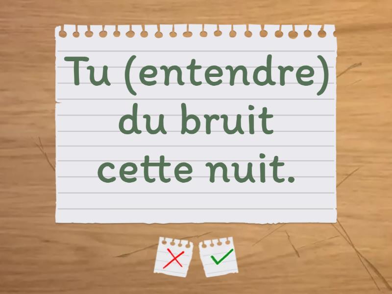 Conjugaison: Le passé composé - Flash cards