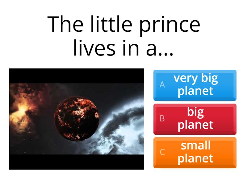 The little Prince Quiz for LANGUAGE THROUGH LITERATURE eTwinning ...