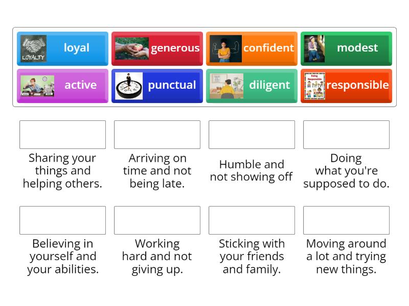 6B - Chapter 5 key words - Match up