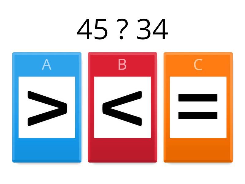 Comparing Double Digit Numbers - Quiz Comparing Double Digit Numbers - Quiz