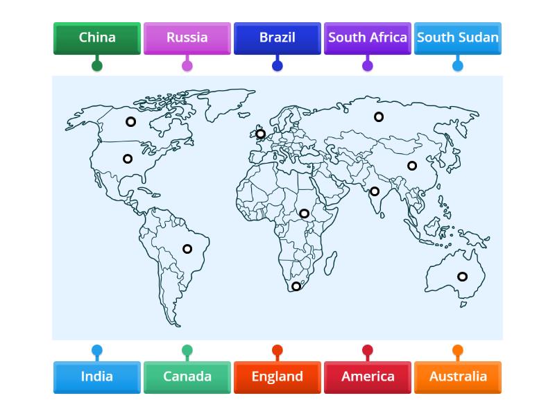 Countries - Labelled diagram