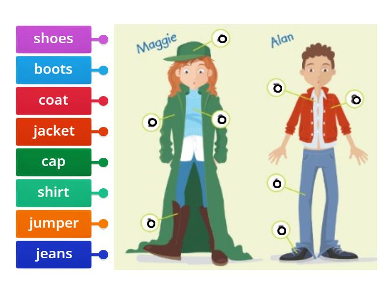 Go getter 1 Unit 2 (Vocabulary) - Labelled diagram