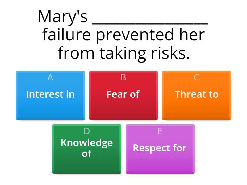 Noun+ preposition : Interest in, fear of, knowledge of, respect for ...