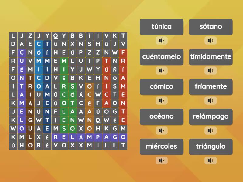Juegos interactivos de vocabulario: ( 3-5-2024 al 3-12-2024) Unidad 5 ...