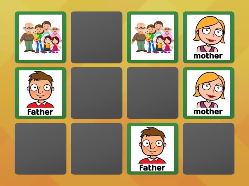 Family members - Matching pairs