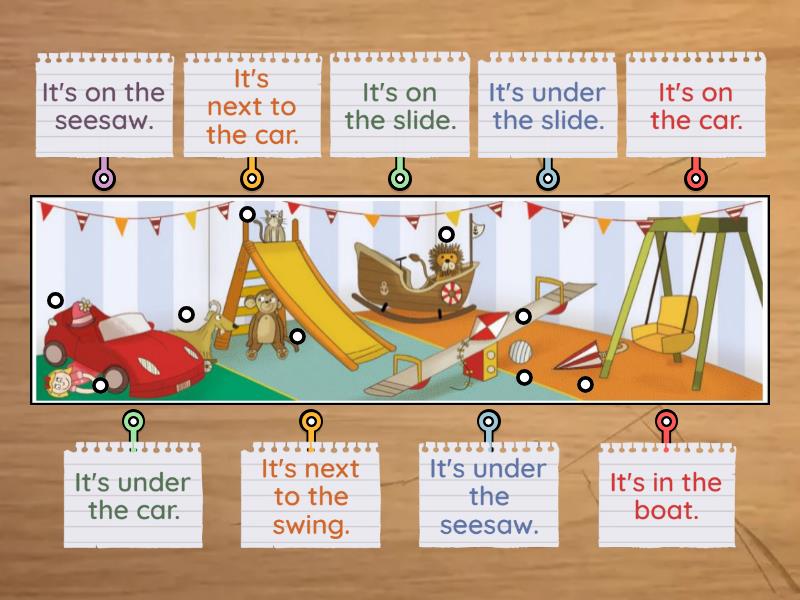 AS1 Unit 6 Prepositions - Диаграмма с метками