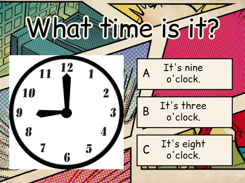 THE TIME - O' CLOCK - Quiz