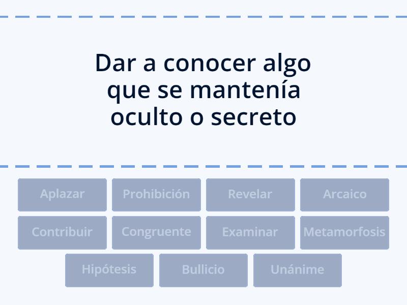 Significado de palabras 1 - Find the match