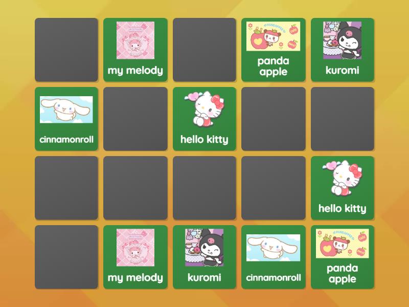 Sanrio - Matching pairs