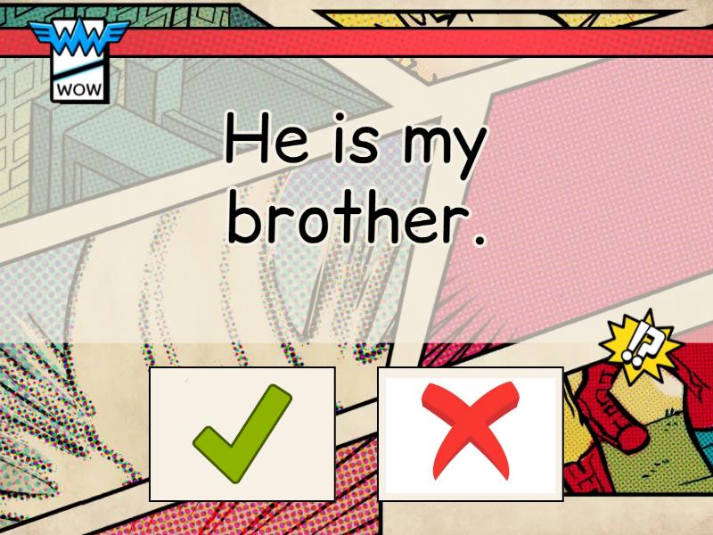 Grammar - verb to be - True or false