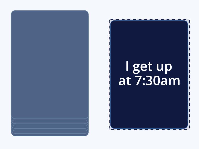 Verb "to be" statements - Cartas al azar