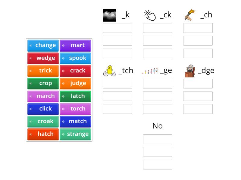 Sort the sounds Phonics 95 Lesson 23 - Group sort