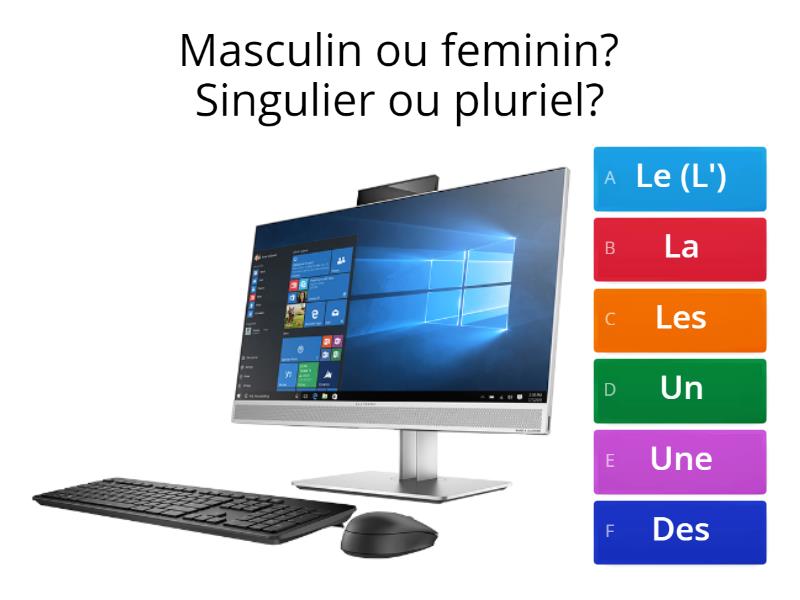 Pluriel ou singulier? - Quiz