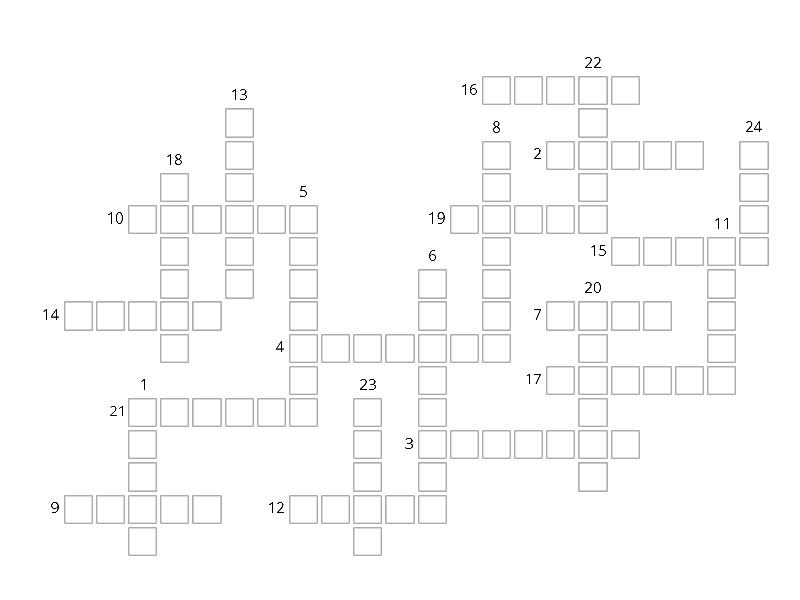Participi passati IRREGOLARI - Crossword