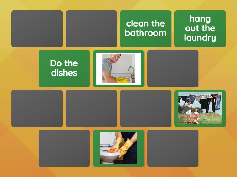 Housework Match - Matching pairs