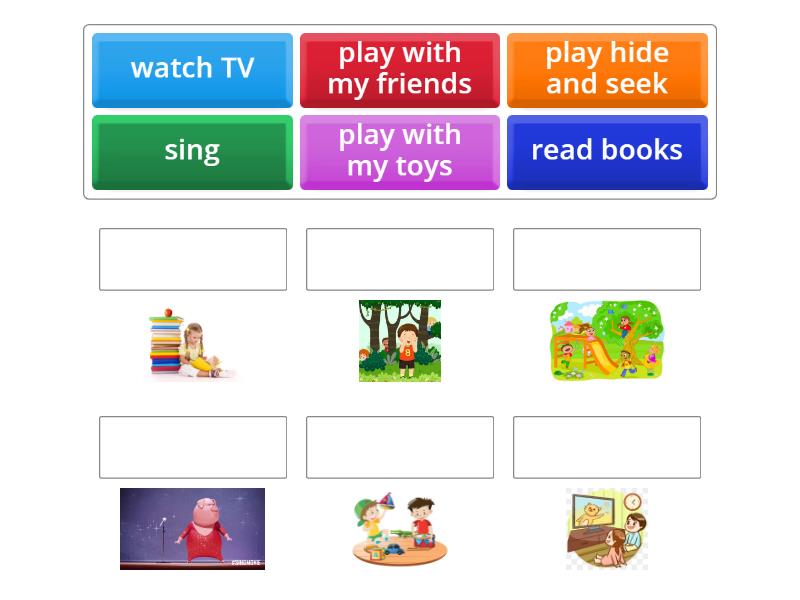 difficult activities - Match up