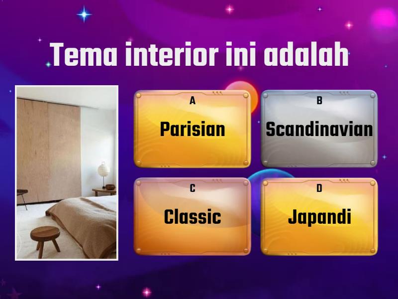 Pilihlah Tema Desain Interior Yang Benar! - Quiz
