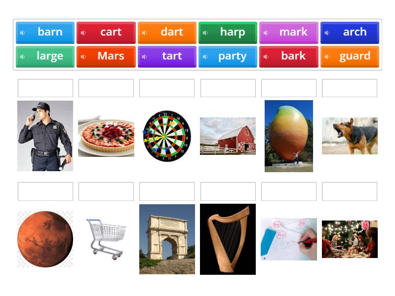 Go Kiwi Phonics B4｜Unit 4 "ar" - Match up