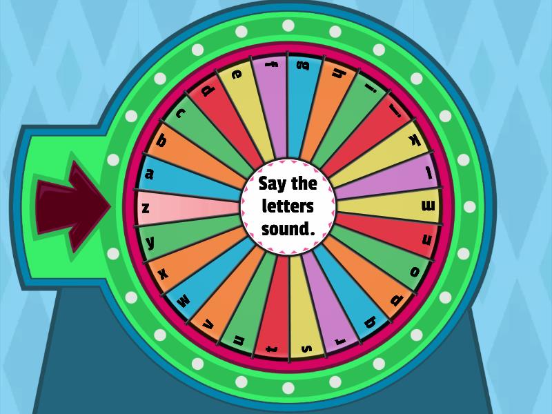 Letter Sound Fluency - Spin the wheel