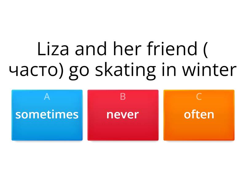 Present Simple usuallu/ always/ never/ often..... - Quiz