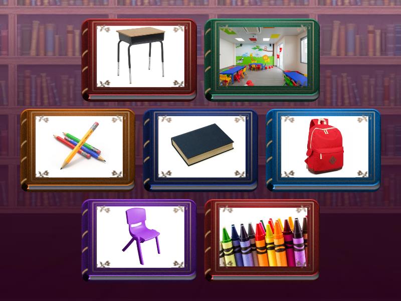 Look Starter Unit 2 Classroom Objects - Fichas giratorias