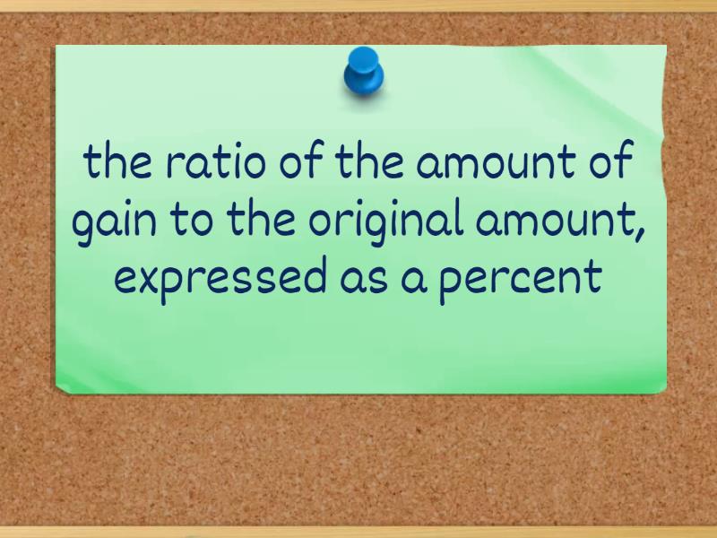 RATIO, PERCENT CHANGE, PERCENT INCREASE AND DECREASE VOCABULARY - Flash ...