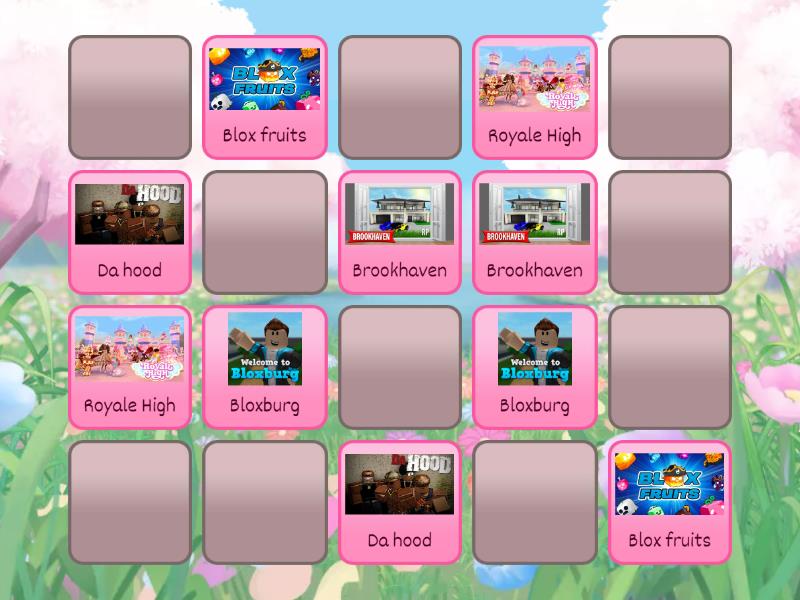 Cute Roblox game match! - BC - Matching pairs