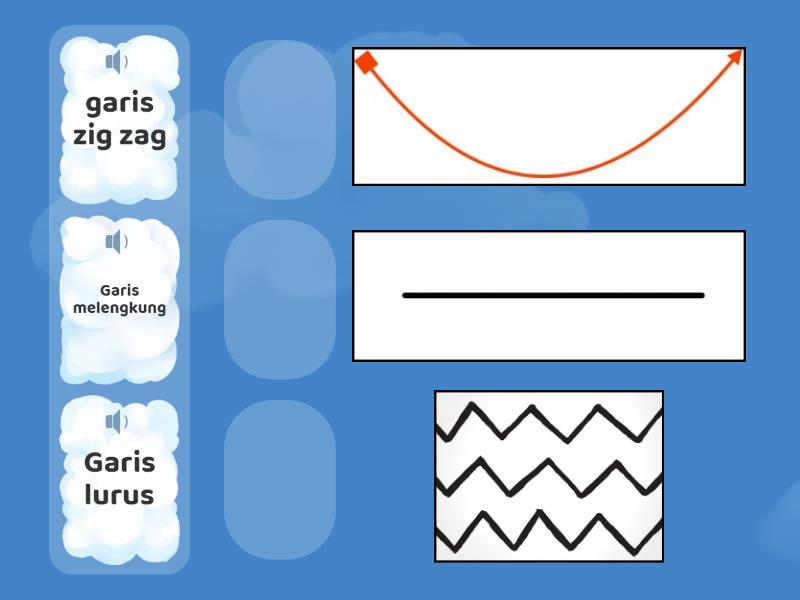 macam macam garis - Match up