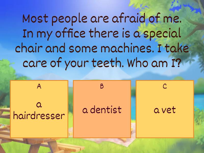 Jobs - Guess the Job - Quiz