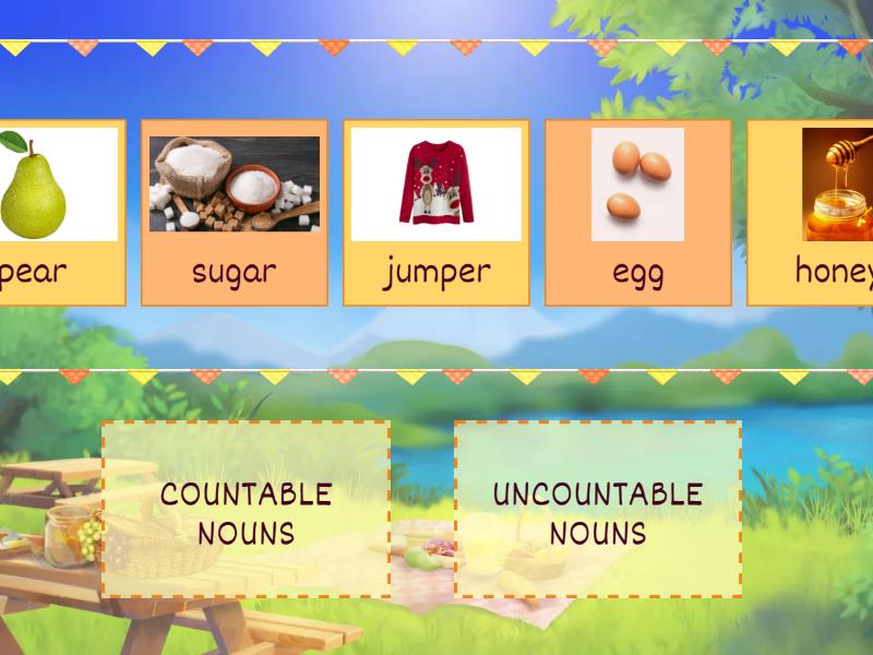 1. (UN)COUNTABLE NOUNS - Speed sorting