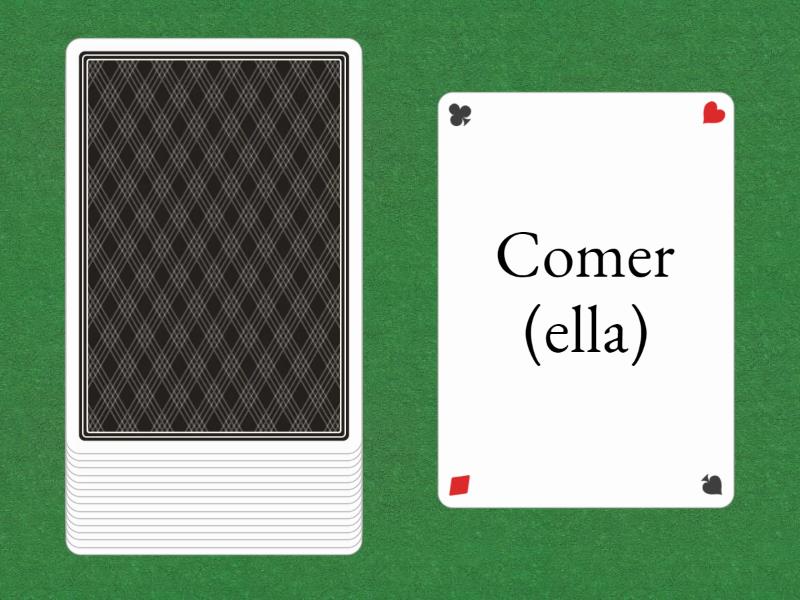 Los Verbos Regulares Speaking Cards