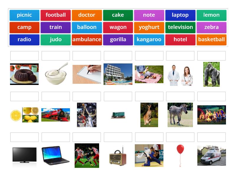 Unit 1 words - Match up