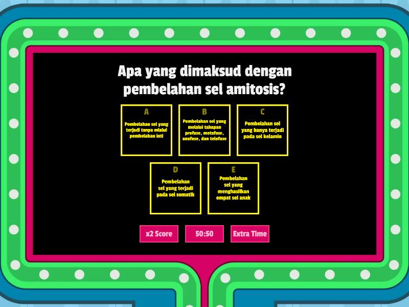 Pembelahan sel - Gameshow quiz