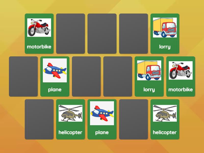 Find the pair Unit 10: At the Fair Vocabulary - Matching pairs