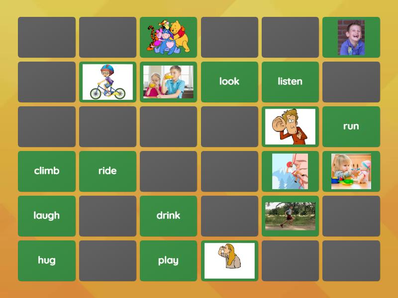 Action verbs 1 - Matching pairs