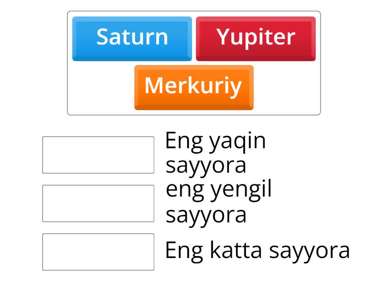 Koinotga sayohat - Match up