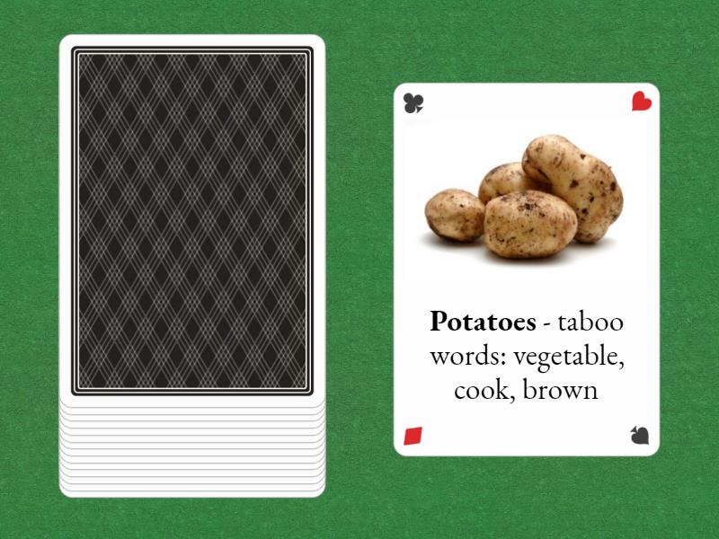 Taboo (Student B) - Random cards