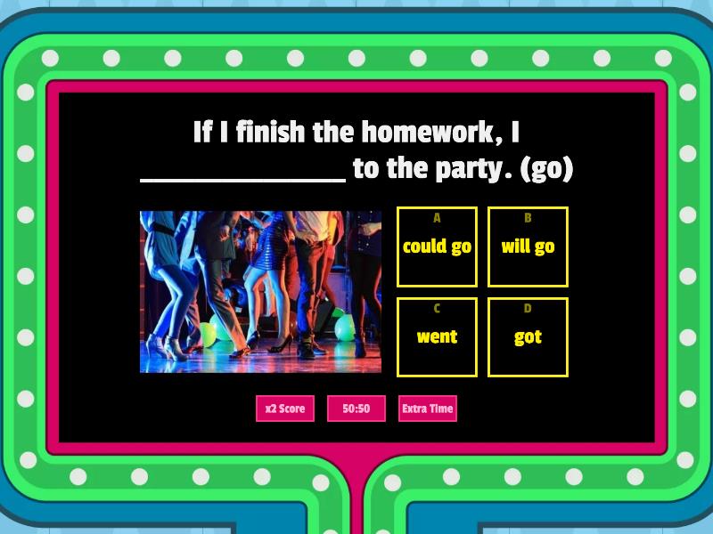 First, Zero and Second Conditionals - Gameshow quiz