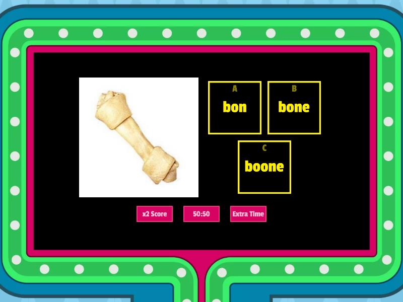 UFLI Lesson 56 (o_e) - Gameshow quiz