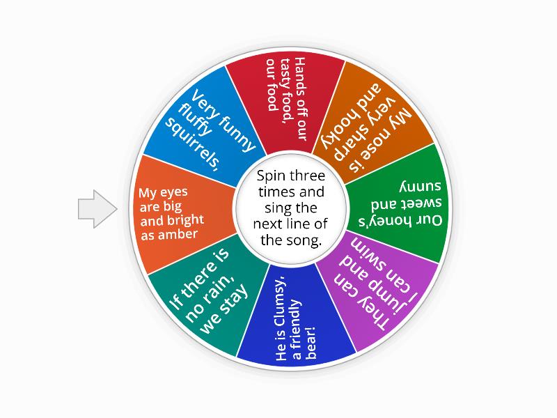 Song Contest Clumsy - Spin the wheel